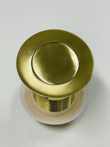 32mm/40mm Brushed Gold Vanity Basin Brass Pop Up Waster Waste With ...