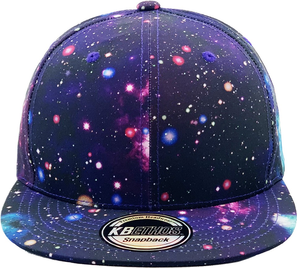 Fashion Galaxy Print Hiphop Cap Snapback Baseball Cap Adjustable Hat ...