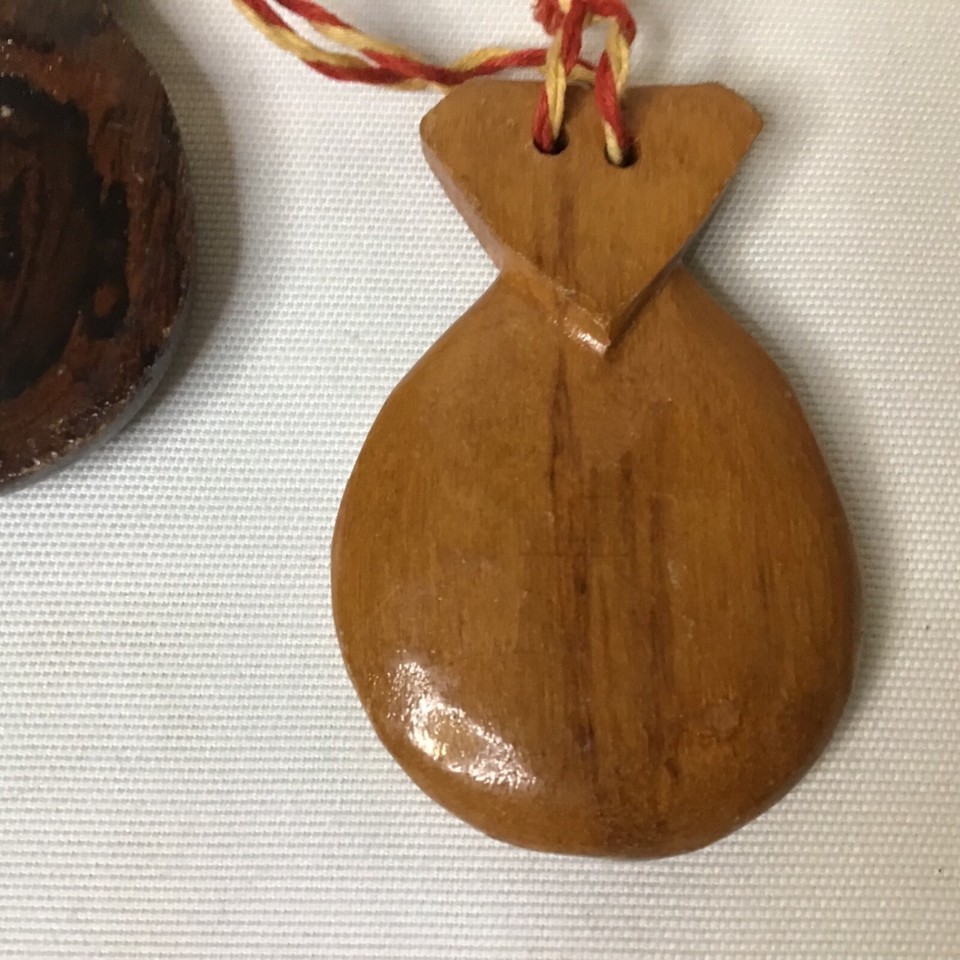 Vintage Hand Carved Wooden Set Of Castanets Wood Clappers Noisemakers ...