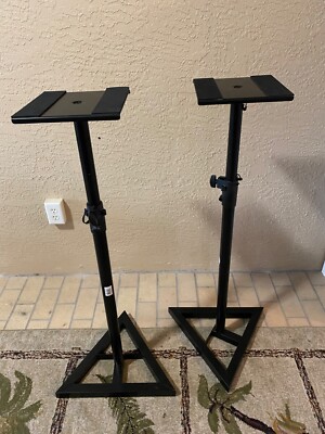 On-Stage SMS6000-P Pair Adjustable Studio Monitor Speaker Stands ...