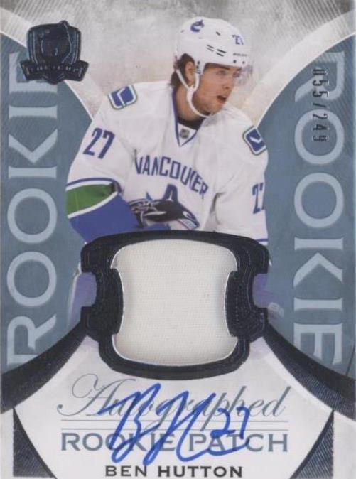 2015-16 Upper Deck The Cup - Autographed Rookie Patch Ben Hutton #144 / ...
