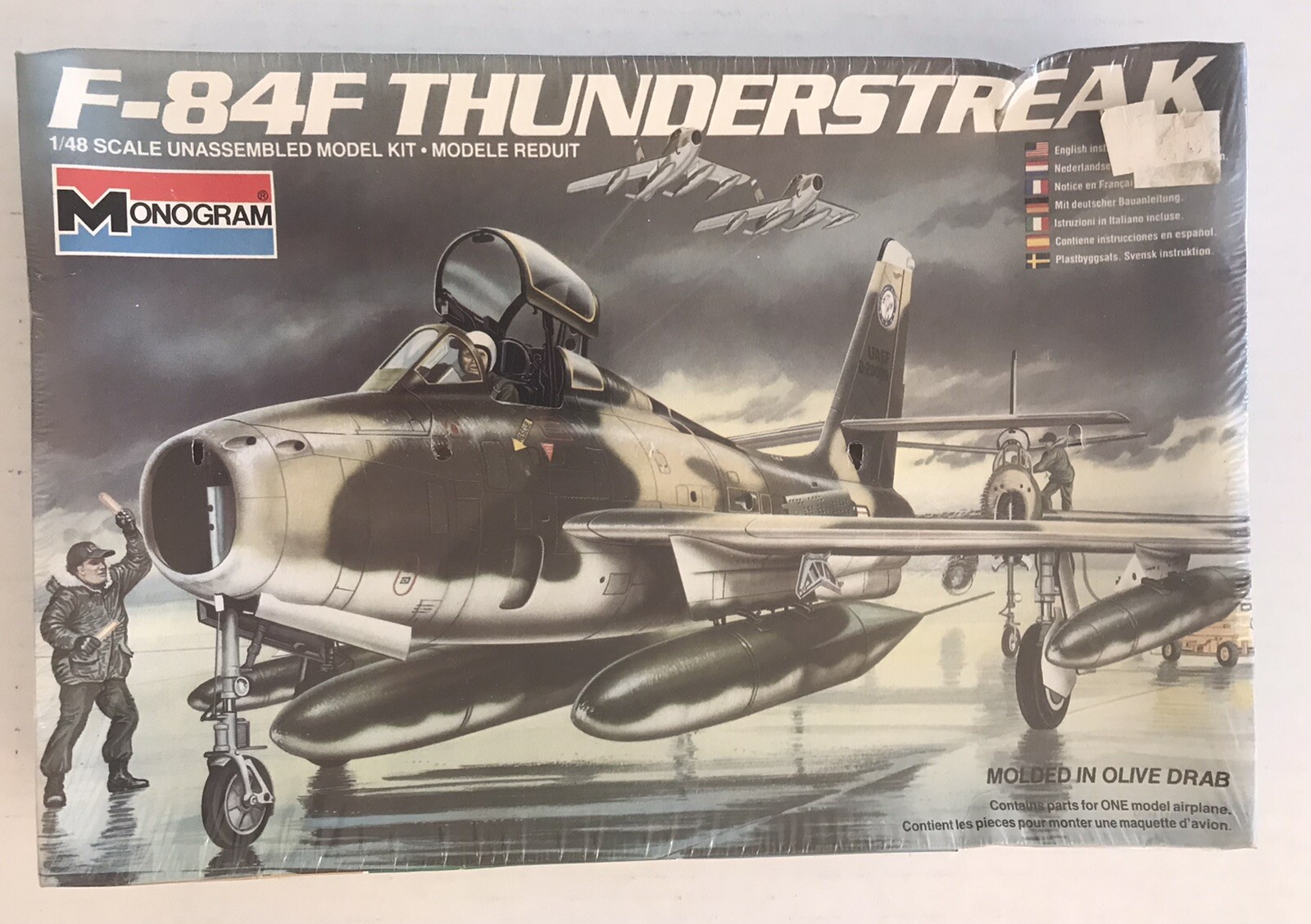 Monogram 1/48 F-84F THUNDERSTREAK Plastic Model Kit 5432 NISB 1984 | eBay