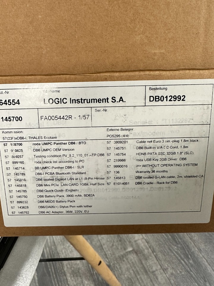 RODA COMPUTER DB6 Handheld durci USB SIM PC UMPC PANTHER Logic ...