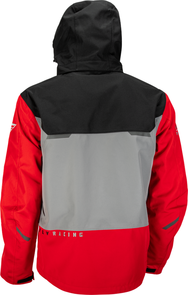 FLY RACING CARBON SNOW JACKET - RED/GREY/BLACK - SNOWMOBILE/SKIING | eBay