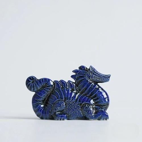 Lisa Larson Pottery Ornament Dragon Blue W13.5cm/W5.3" NEW | eBay