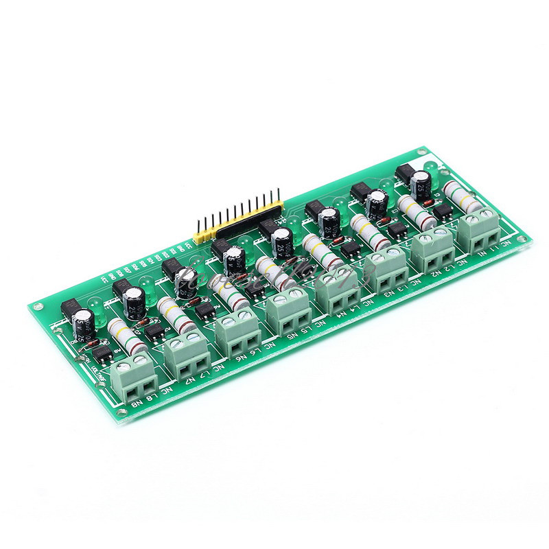 NEW AC 220V Optocoupler Isolation Voltage Test Board 8 Channel MCU TTL ...