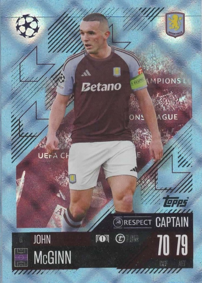 Topps Match Attax 2024 2025 parallel Crystal blue blau cards & 1st ...