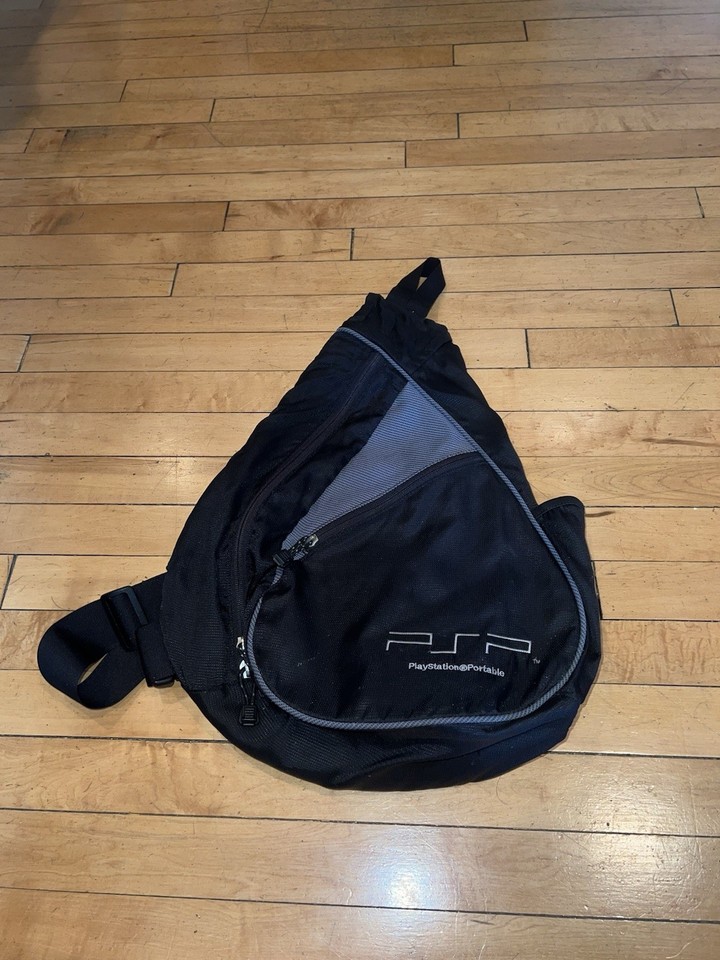 Official Sony PlayStation PSP Backpack Travel Bag, Rare One Shoulder ...