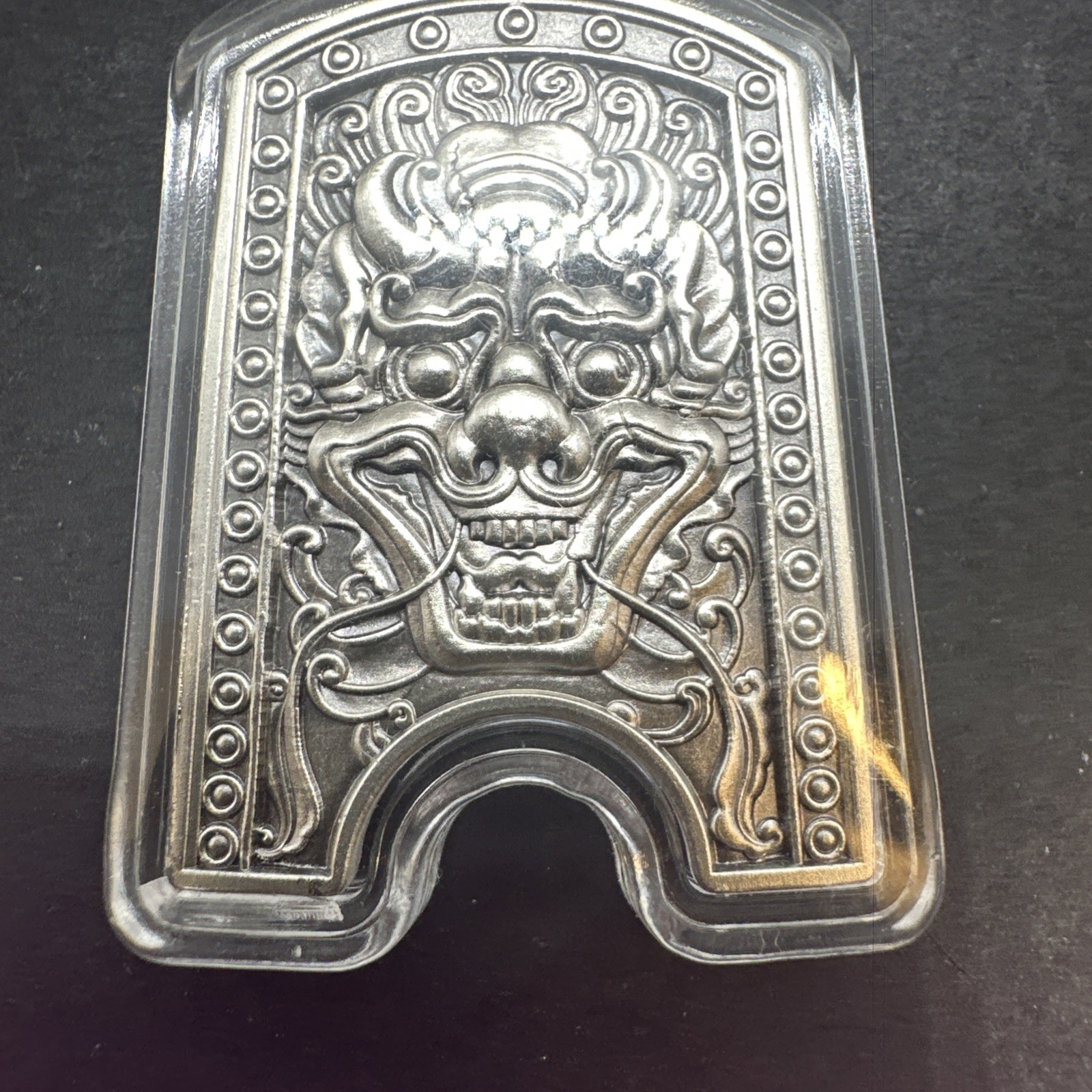 1/2 Oz .999 Silver Bar Bullion Unique Shaped Etched Detailed Ornate ...