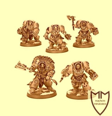 NEW Wolf Guard Terminators, Space Wolves Primaris, Space Marine 40K On ...