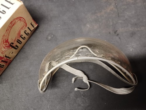 Vintage Paulson Clear Lens Plastic Bubble Goggle Goggles Eye Protectors ...