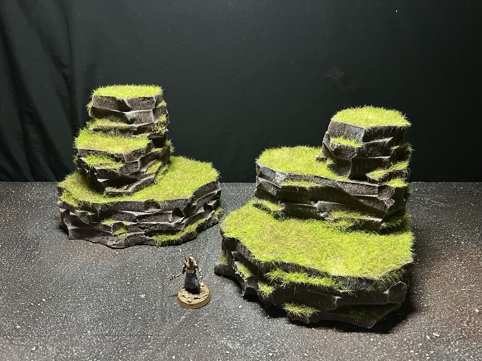Wargaming Warhammer 40k Compatible Terrain set of grass hills Fully ...
