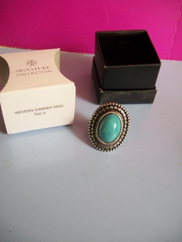 Avon Turquoise Color Ring Size 6 New | eBay