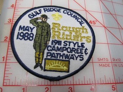 Gulf Ridge Council collectible 1988 Rough Riders patch (g13) | eBay