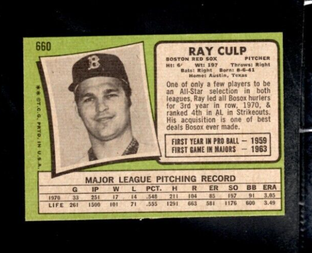 1971 Topps # 660 Ray Culp NM-MT | eBay
