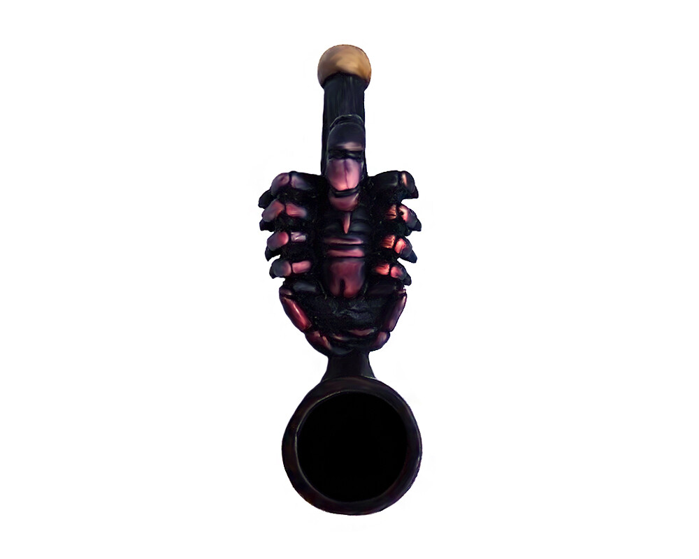 Scorpion Handmade Tobacco Smoking Mini Hand Pipe Scorpio Zodiac Art ...