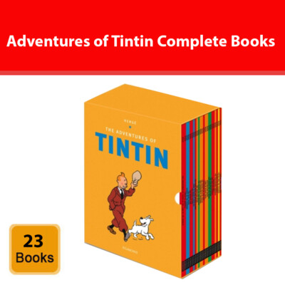 The Adventures of Tintin Complete 23 Books Collection Set by Herge NEW ...