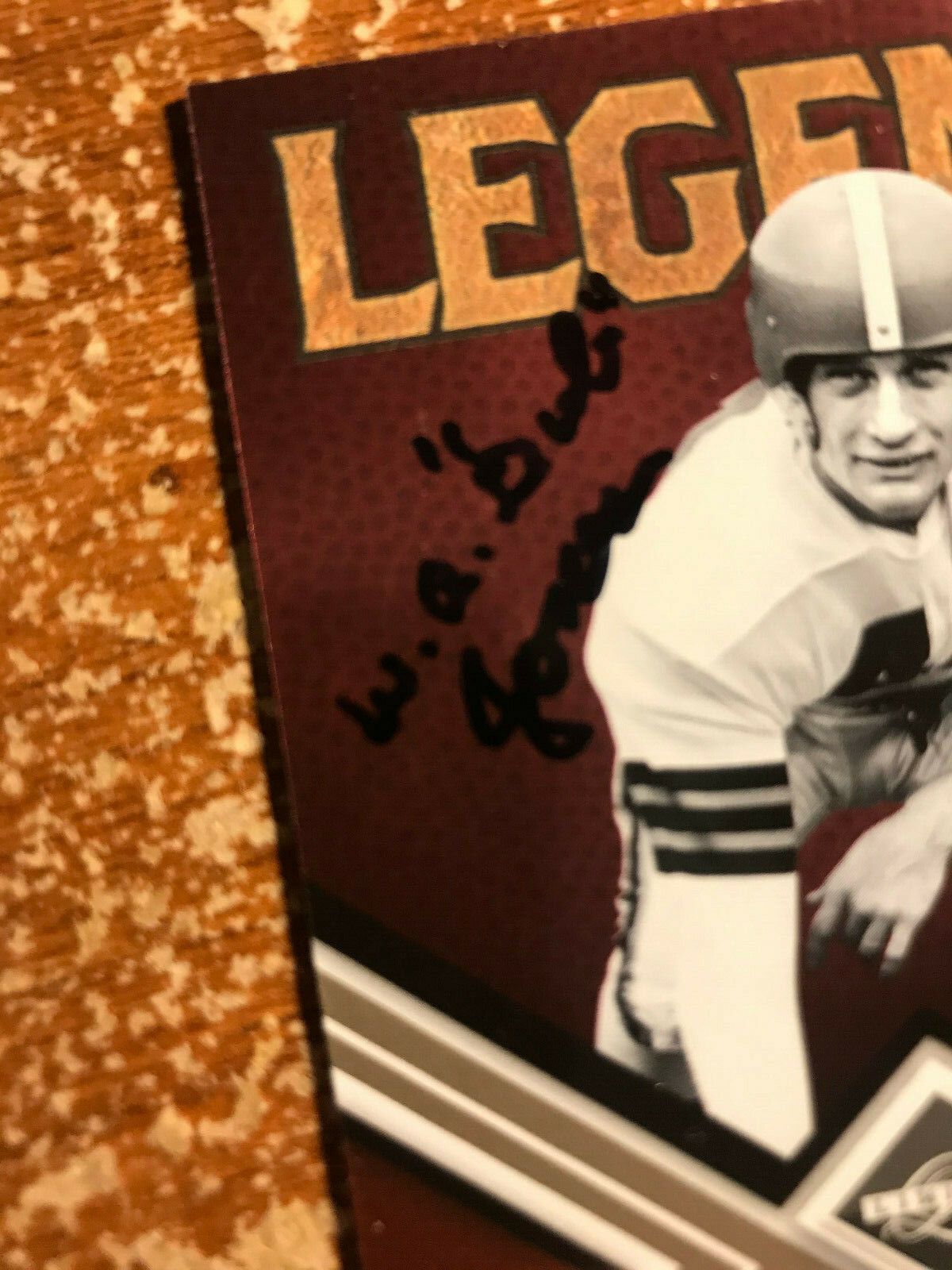 SIGNED DUB JONES 2010 PANINI LEGEND FOOTBALL CARD AUTOGRAPHED BROWNS ...