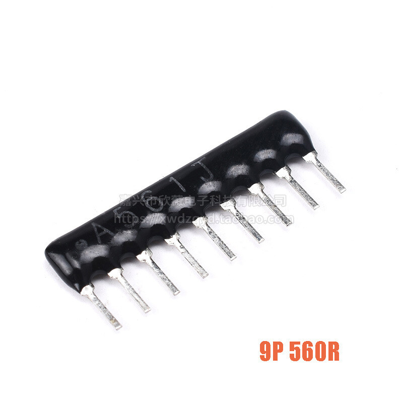 SIL Resistor Network Commoned Resistors 9 pin Package Multi-Variation ...