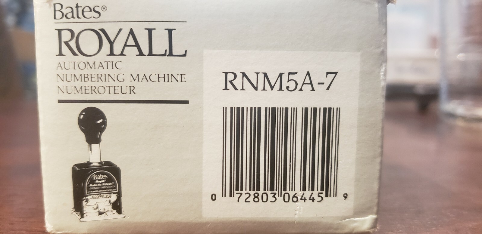 Bates Royall Automatic Numbering Machine Model RNM5A-7 | eBay