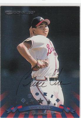 BRUCE CHEN Autographed Signed 1998 Donruss card Atlanta Braves COA | eBay