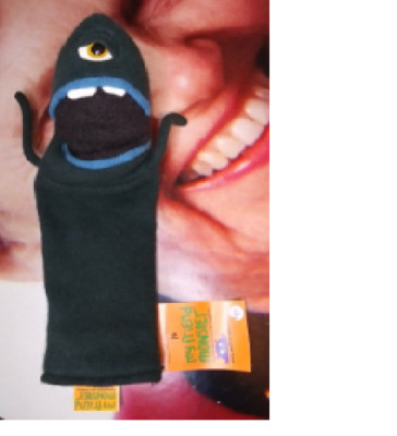 my friend monster - handmade plush hand puppet - cyclops creature - AC4 ...