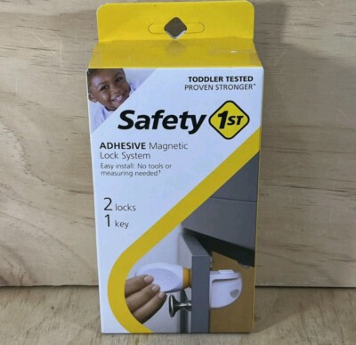 Safety 1st Lock System 2 Locks 1 Key HS292 Adhesive Magnetic Easy ...