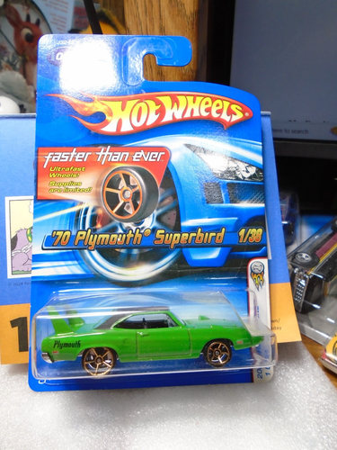 Hot Wheels 2006 First Edition '70 Plymouth Superbird Lime Green Faster ...