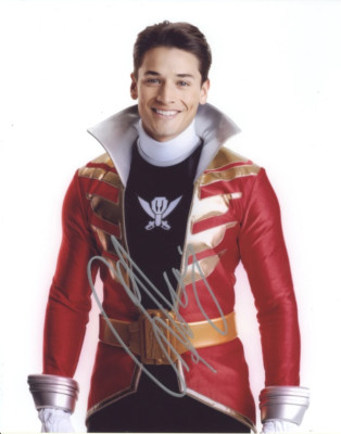 ANDREW GRAY as Troy the Red Megaforce Power Ranger GENUINE SIGNED ...