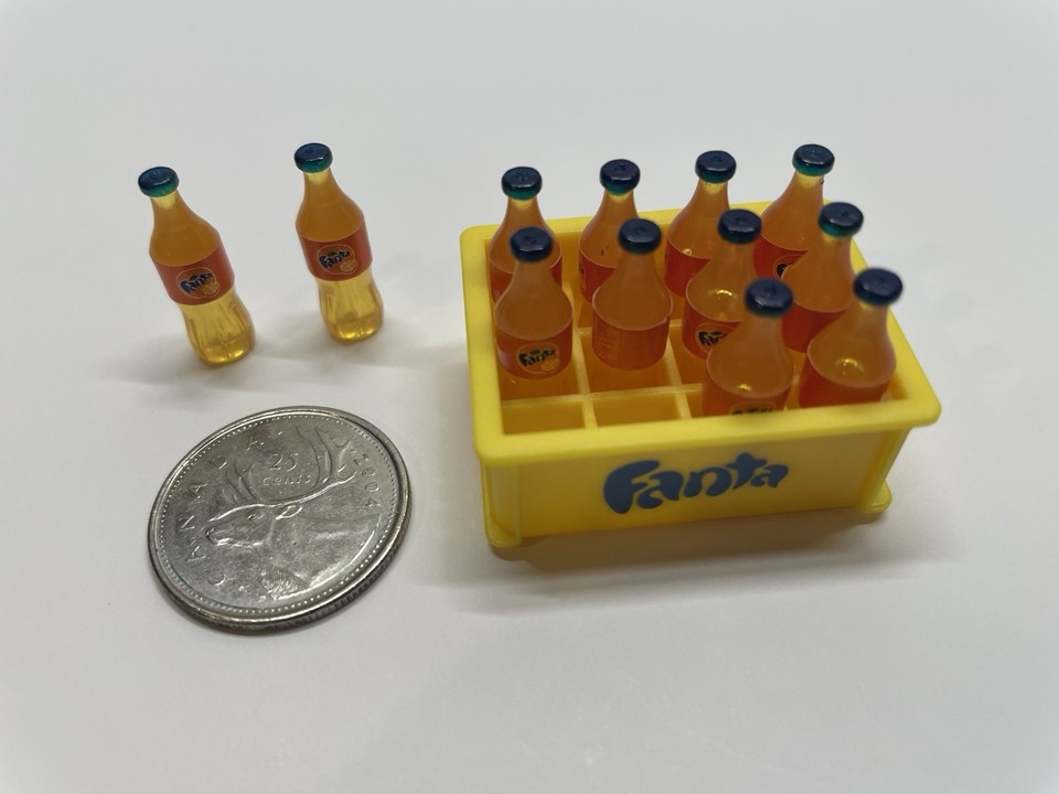 Miniature Fanta 12 Bottle Model Miniatures - Great For Dioramas | eBay