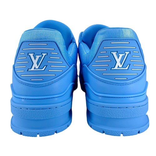 Louis Vuitton LV Trainer Low Embossed Monogram Light Blue | eBay