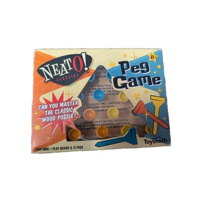 Neato Classics Wooden Peg Game Puzzle Brain Teaser Family Travel Toy ...