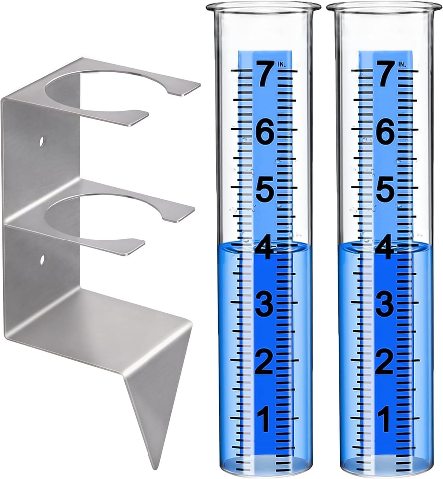 Rain Gauge,Rain Gauges Outdoors Best Rated with Stainless Steel ...