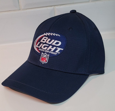 NFL Bud Light Official Beer Sponsor Adjustable Baseball Cap Dark Blue ...