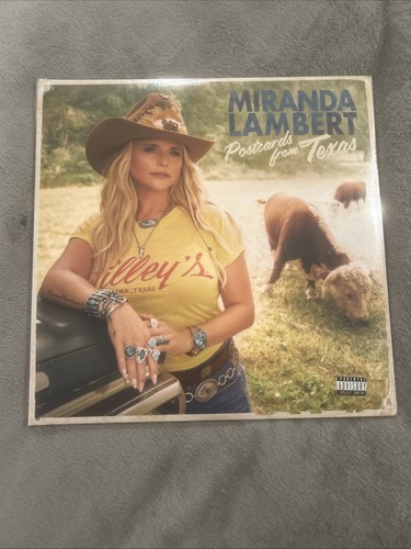 Miranda Lambert SIGNED 2LP Postcards From Texas SEA BLUE Vinyl Record ...