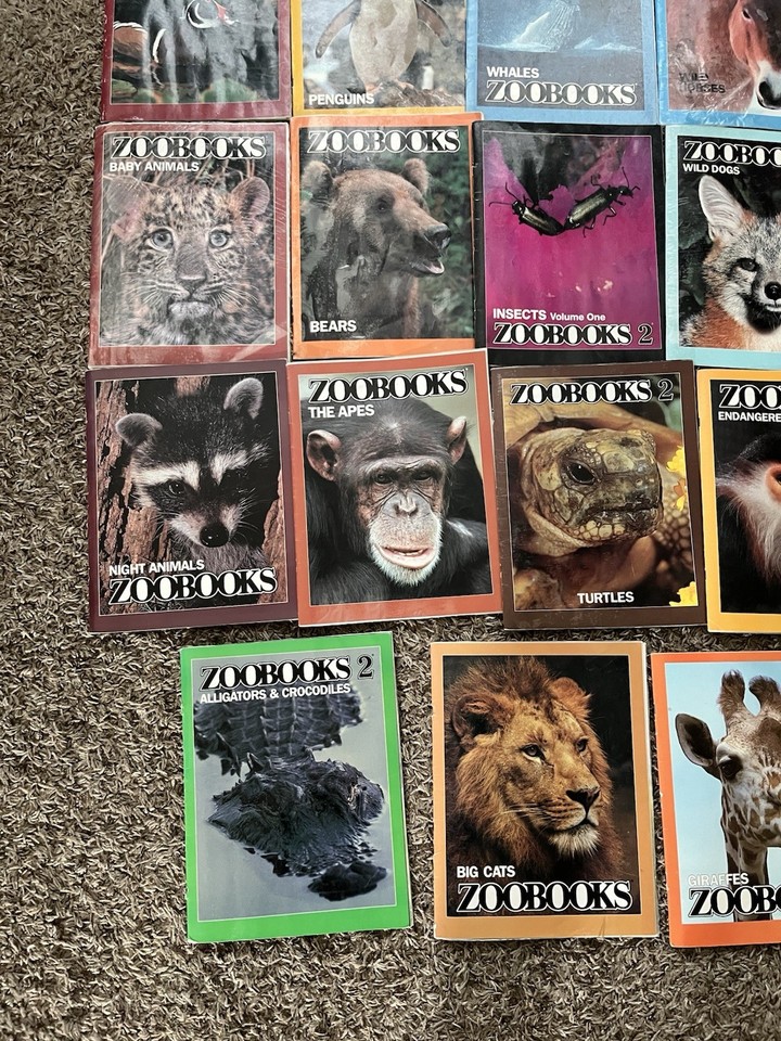 Vintage ZooBooks Magazine Lot of 33 Zoo Books 90s Educational Animals ...