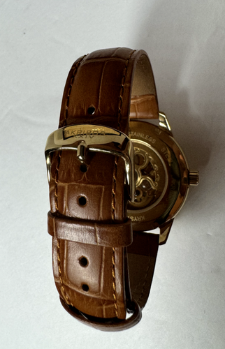 AKRIBOS XVII Men's Automatic Skeleton Watch Gold Tone New in Box | eBay