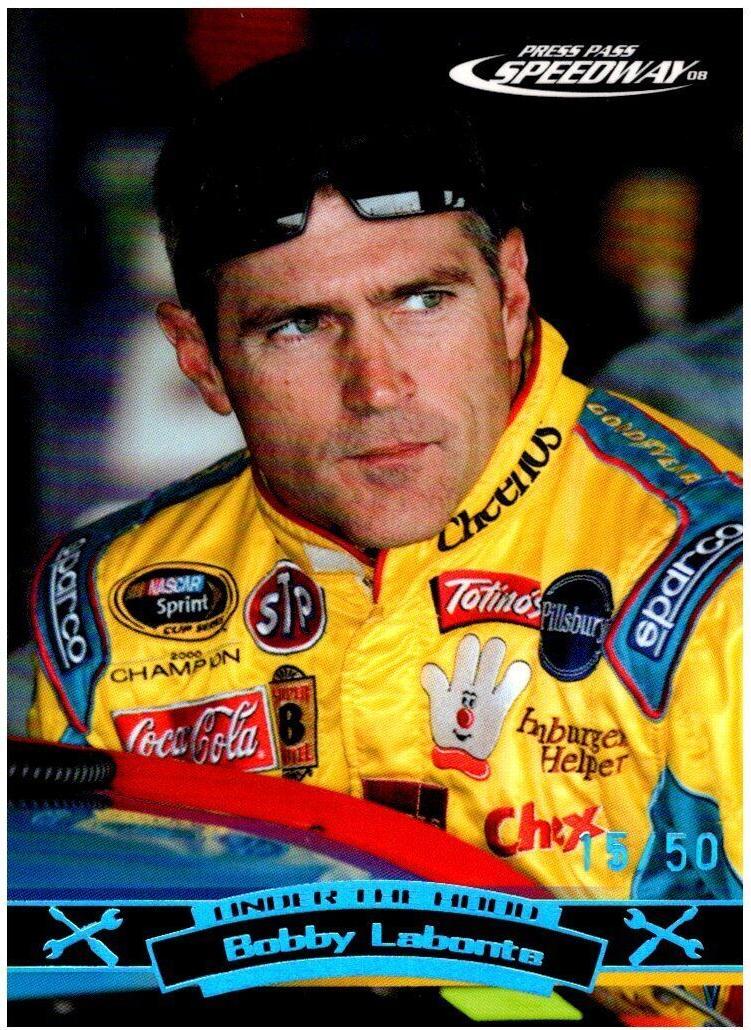 2008 Press Pass Speedway - Under the Hood Bobby Labonte #69 Holofoil ...