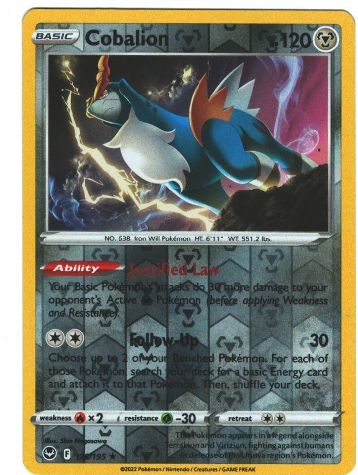Cobalion 126/195 Swsh12: Sword & Shield - Silver Tempest for sale | eBay