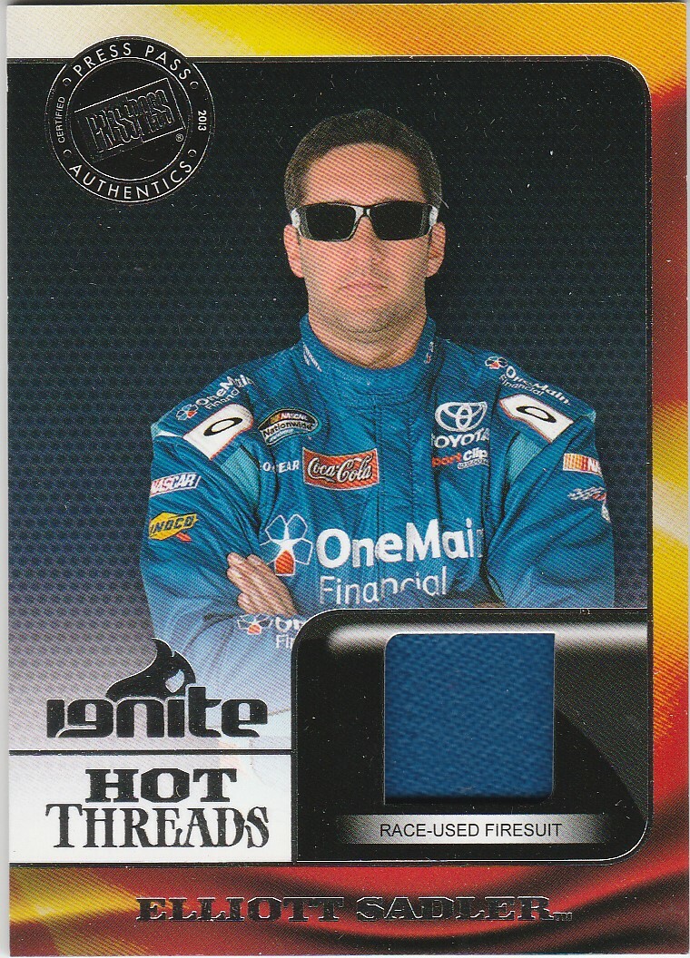 2013 Ignite Racing Elliott Sadler Race Used Hot Threads Firesuit HT-ES ...
