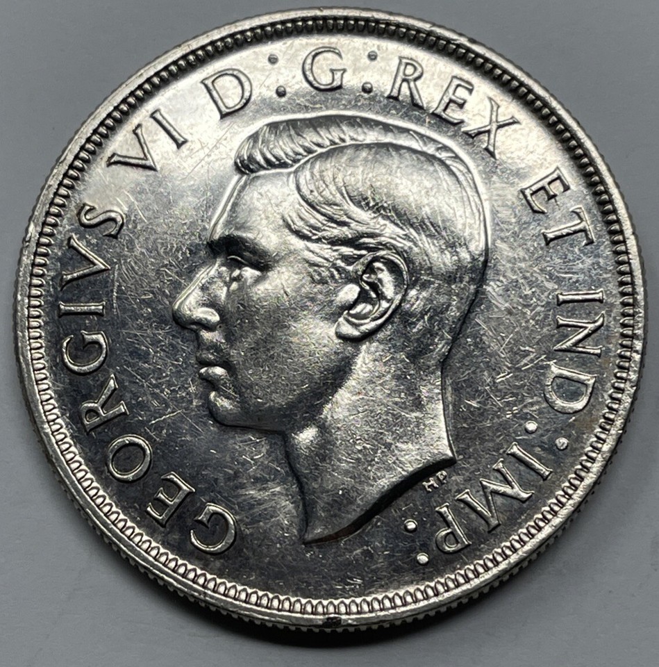 1947 Pointed 7 Dot Canada Silver $1 Dollar, AU Condition Cleaning. D-312 | eBay