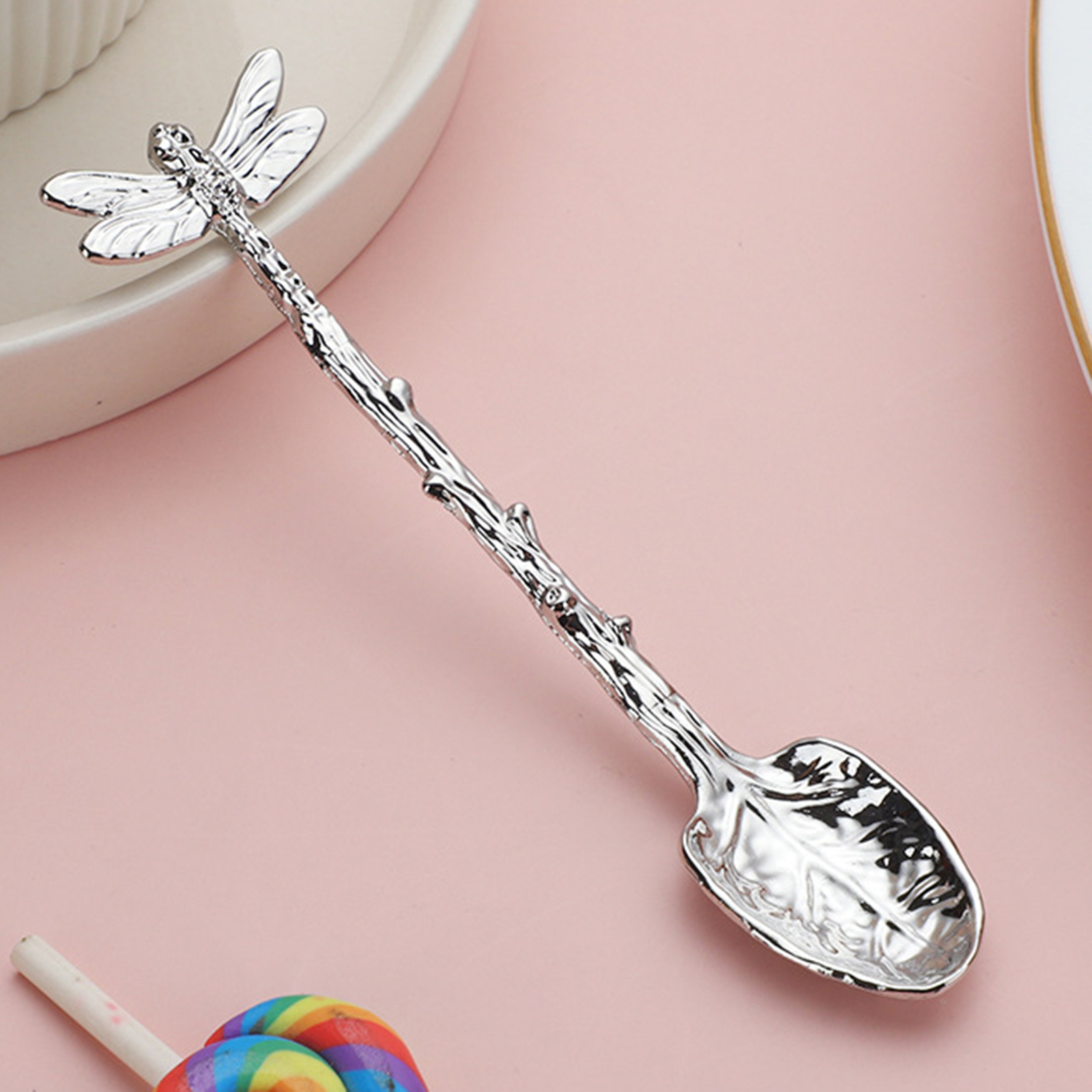 Tea Spoon Rust Proof Stylish Decorative Stylish Dessert Spoons Portable ...