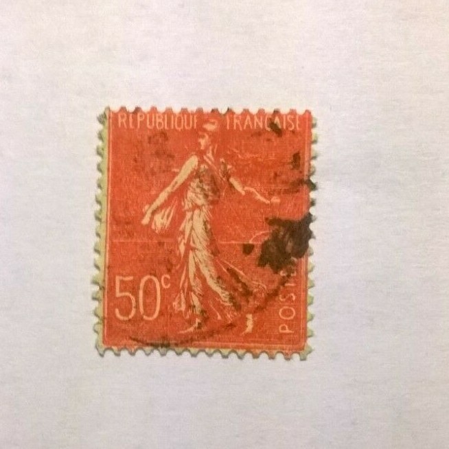 Francobollo francese stamp France Republique Francaise 50 c | eBay