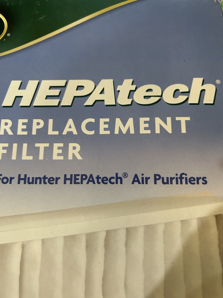 w/3 extra filter HUNTER Hepatech Quiet Air Purifier 30057 NIB areas up ...