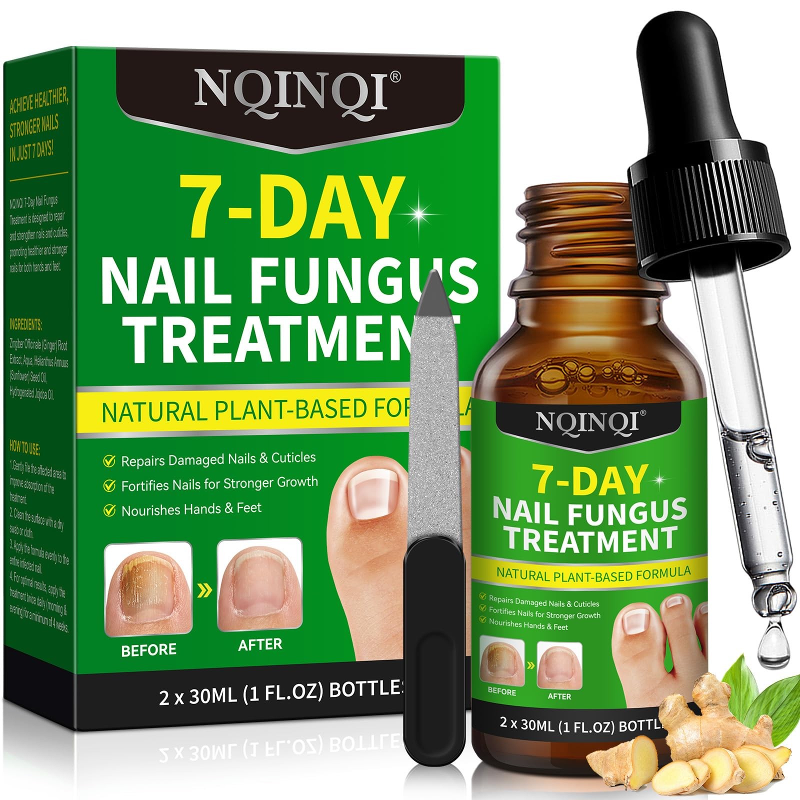 7 Days Nail Fungus Treatment Extra Strength, Toe Nail Growth Oil ...
