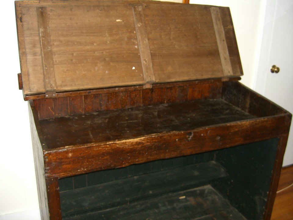 Antique Headmasters Desk w/Vermont Origins c.1850 Architect/Artist Desk ...
