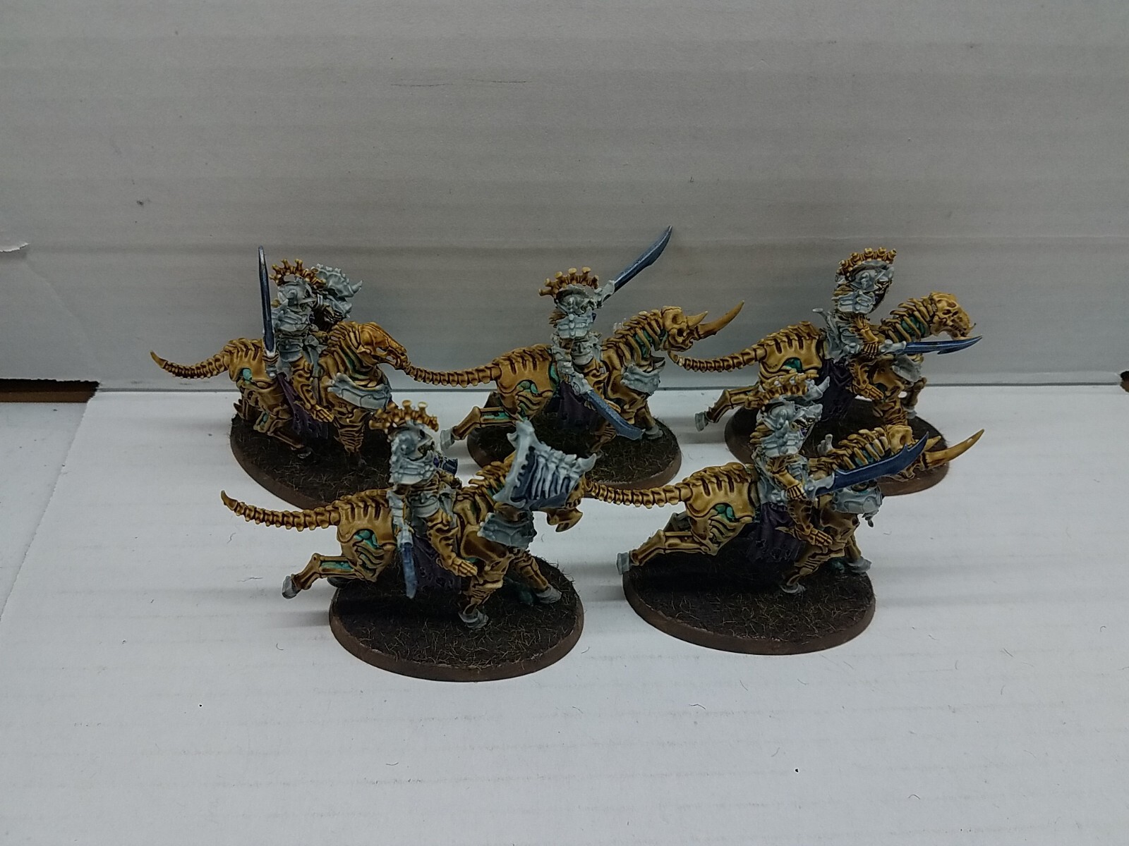 Warhammer AoS BONEREAPERS KAVALOS DEATHRIDERS X5 built and painted #5 ...