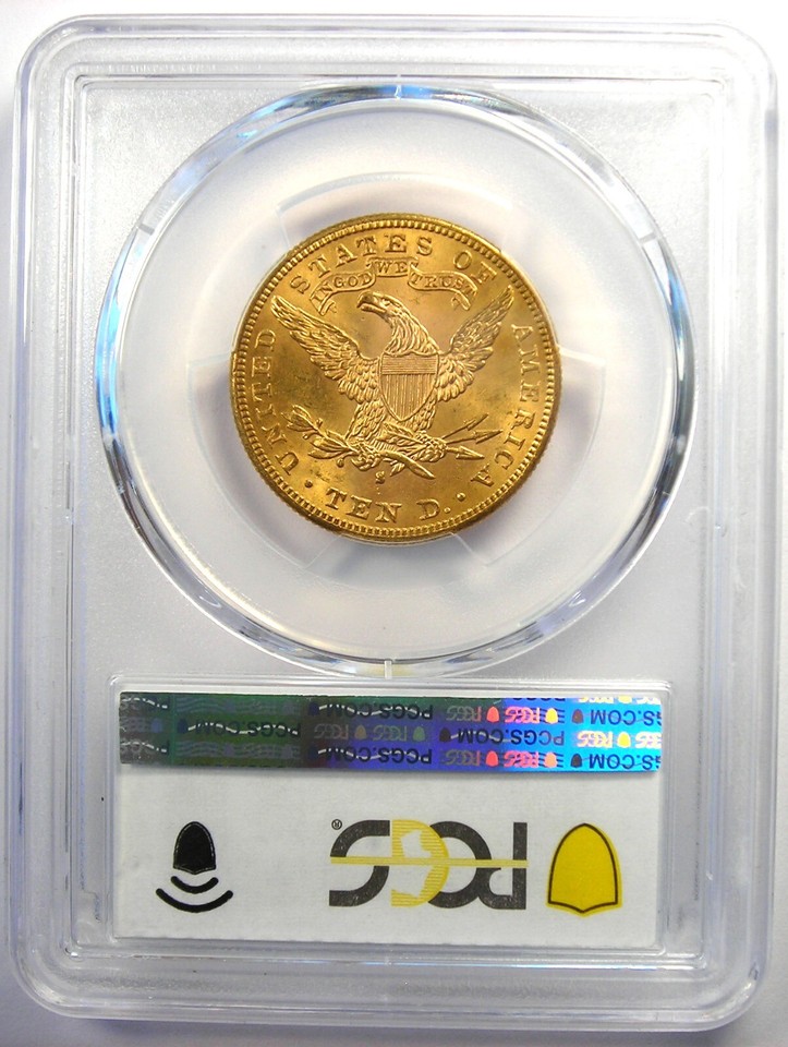 1889-S Liberty Gold Eagle $10 Coin - PCGS MS64+ Plus Grade - $6,000 ...