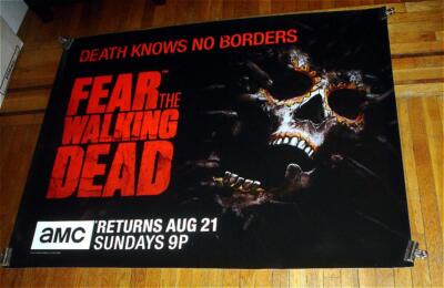 AMC TV FEAR THE WALKING DEAD 5FT Subway POSTER SEASON 2 PART 2 TWD ...