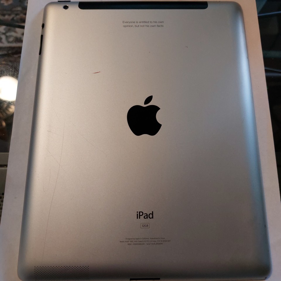 Apple iPad Air 1 Silver 32GB (A1397) Excellent Condition NOT UNLOCKED ...